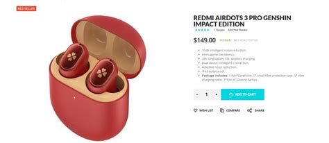 Redmi AirDots 3 Pro Genshin Impact Limited Edition Earbuds is now ...