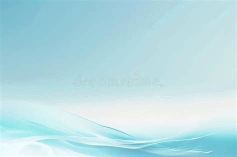 Smooth Gradient Background Transitioning From Light Blue To White Evoking Tranquility Stock
