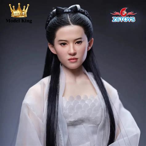 Z6toys Z006 여성 영화 텔레비전 스타 Liu Yifei 머리 조각 12 인치 액션 피규어 바디 티몬