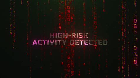 High Risk Activity Detected Digital Hacker Stock Motion Graphics Sbv 349372399 Storyblocks