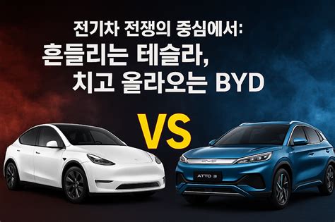 전기차 전쟁의 중심에서 흔들리는 테슬라 치고 올라오는 Byd