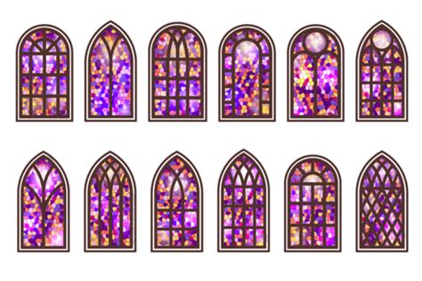Gothic Rose Window Block Masonry Gothic Vector Block Masonry Gothic