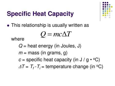 Specific Heat