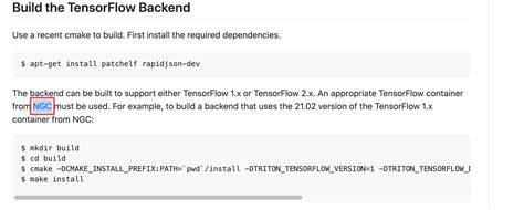 custom build tensorflow backend · issue 3085 · triton inference server