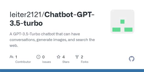 Github Leiter2121chatbot Gpt 35 Turbo A Gpt 35 Turbo Chatbot That
