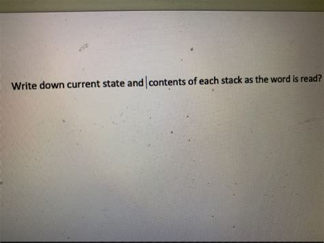 Solved Example 2 Stack PDAS A 2 Stack PDA That Accepts L Chegg Com