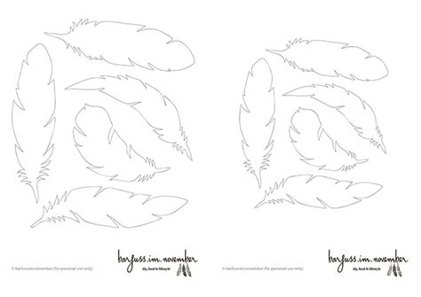 Diy Wandbehang Mit Federn Aus Papier Free Printable Barfussim