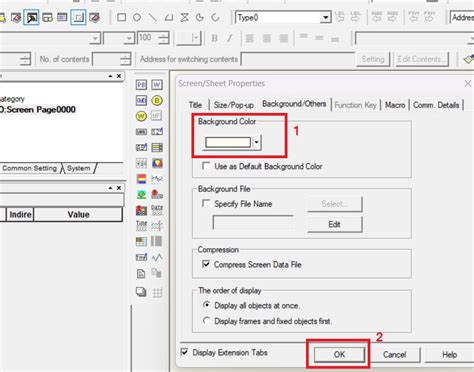Change Color Of Omron HMI Screen Using CX DESIGNER