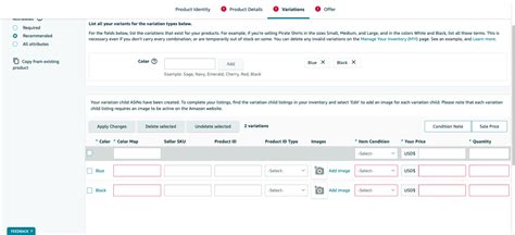Amazon Variation Listing How To Create Product Variations Adbrew