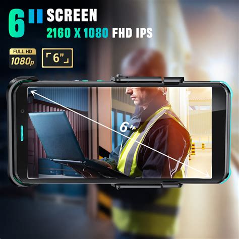 Tera Android 11 Barcode Scanner Pda P600 High Performance Qualcomm Cpu 5000mah Battery And