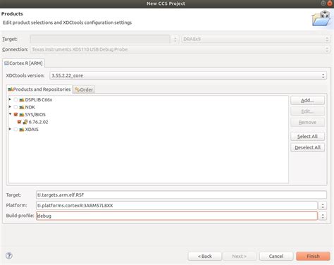 Ccstda4vmxevm Rtos Can Application Ccs Project Configuration Processors Forum Processors