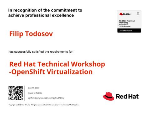 Filip Todosov On Linkedin Redhat Openshift Virtualization Workshop
