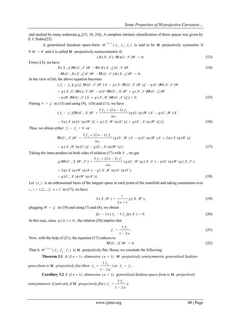 Some Properties Of M Projective Curvature Tensor On Generalized Sasakian Space Forms Pdf
