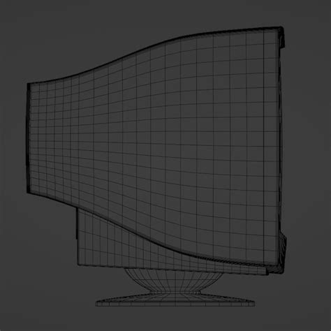 Old Crt Computer Monitor 3d Model Cgtrader