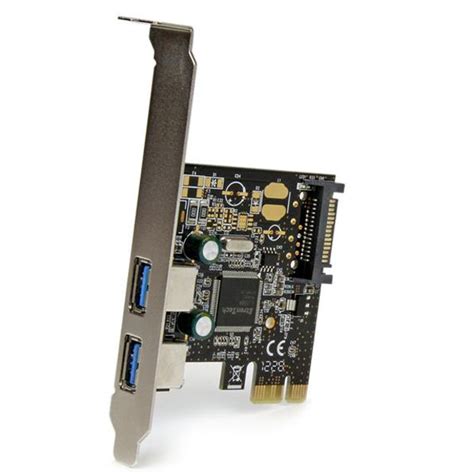 StarTech Port PCIe USB Card W SATA Power PEXUSB S Mwave