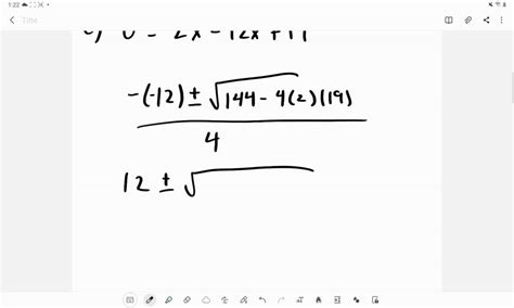 SOLVED Determining The Vertex And Intercepts Of A Quadratic Function A Find The Vertex B