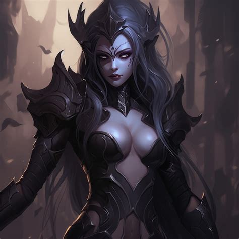 Premium Photo Darkly Majestic A Digital Art Depiction Of A Muscular Void Elf Warrior In