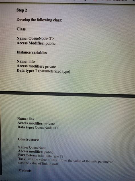 Solved Step Develop The Following Class Class Name Chegg