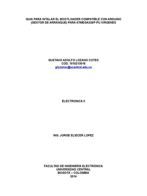 Guía Paso A Paso Para Instalar El Bootloader En Un Microcontrolador