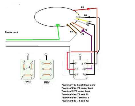 Single Phase Motor Reversing Switch Diagram