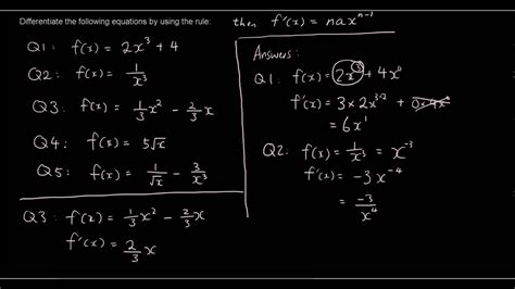 Differentiation Worksheet Class 12