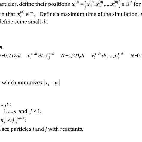 Pseudo Code For Diffusion On Moving Boundaries An Algorithm For