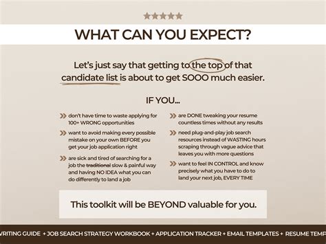Top Candidate Toolkit Ats Resume Template Job Search Planner Digital Download Etsy