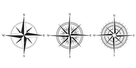 Simple Compass Rose Tattoo