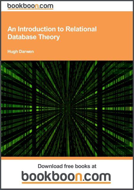 An Introduction To Relational Database Theory