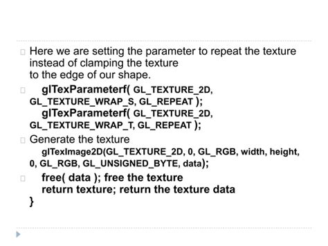 Opengl Texturing PPTX 3 D Graphics Computer Software And Applications