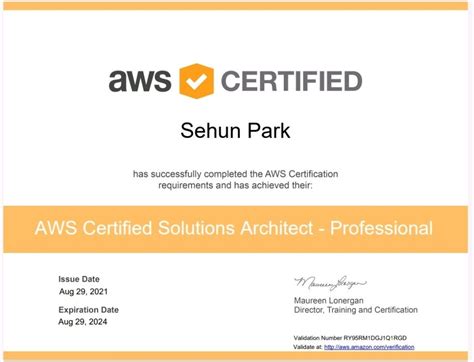 Park Sehun On Linkedin Aws Solutionarchitect Professional
