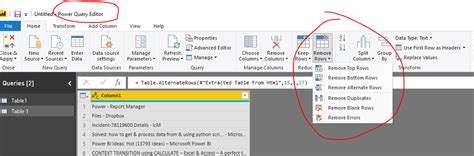 Solved Delete Rows Microsoft Power Bi Community