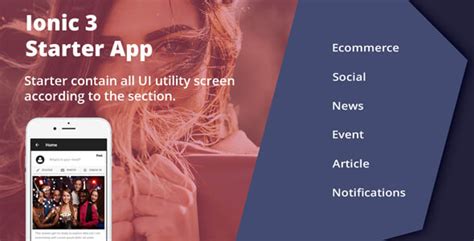 Ionic Ui Ux Starter Mobile And Web Application App Free Theme And Template Download