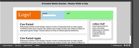 Animated Media Queries Css Tricks