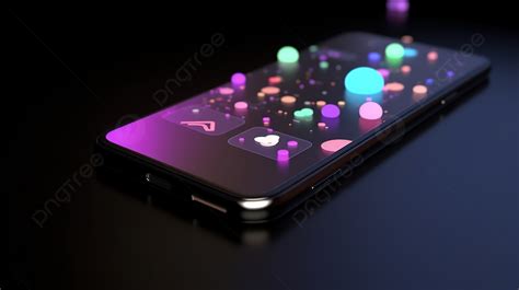 Modern Social Media Chat App Smartphone 3d Render With Floating Chat Bubbles Background Chat 3d