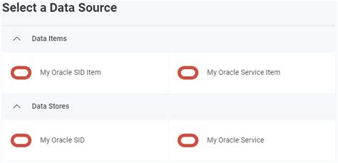 Adding An Oracle Data Source Reveal