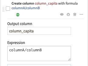 Divide A Column By Another One Dataiku Community