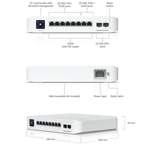 Ubiquiti Unifi Professional Port Poe Gigabit Switch Layer Switch With Poe And Poe