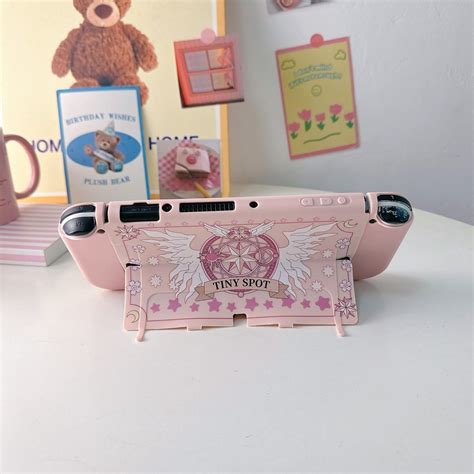 Nintendo Switch Oled Protective Case Cardcaptor Sakura Cartoon Pink Girly Soft Tpu Cover