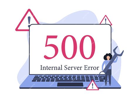 Premium Vector 505 Internal Server Error The Assistants Checks The