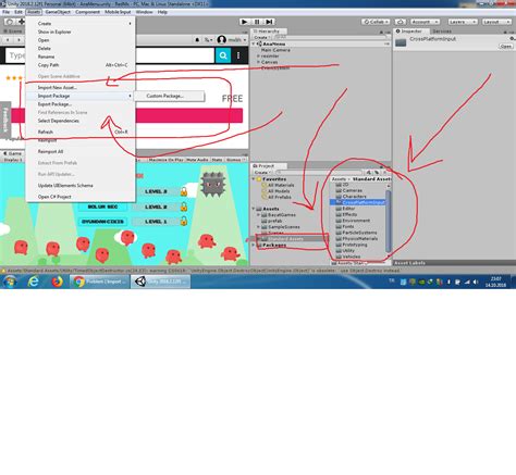 problem import package crossplatforminput unity engine unity discussions