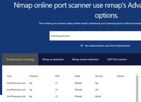 Best Free Nmap Online Scanner Websites