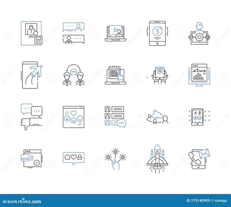 Tutoring Outline Icons Collection Tutoring Tutor Teach Tutoring