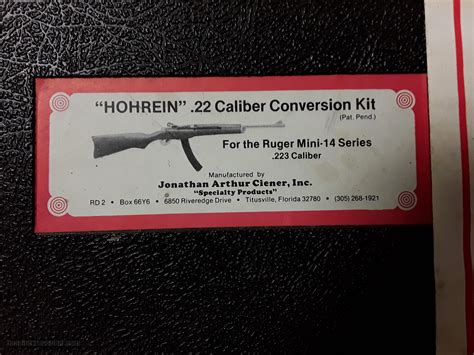 Hohrein 22cal Conversion Kit For Ruger Mini 14