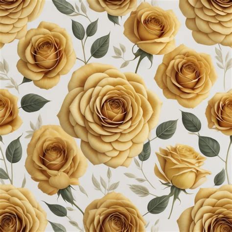 Premium Photo Seamless Pattern Roses