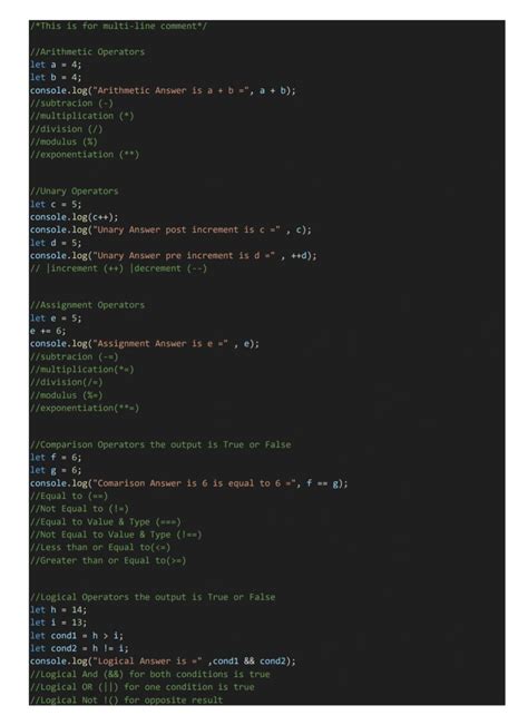 Learn The Fundamentals Of Javascript With Operators Muhammad Hassam