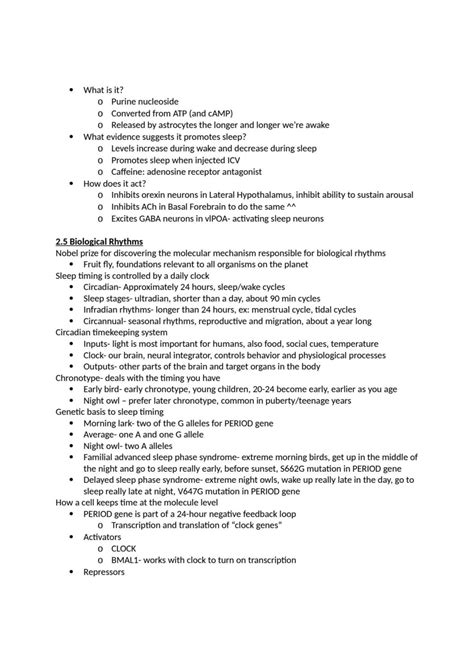 Neuroscience Notes Humb3003 Neuroscience Curtin Thinkswap