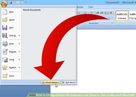 How To Change Default File Extension From Docx To Doc On Microsoft Word