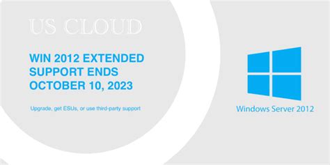 Microsoft Windows Server 2012 R2 End Of Life In October US Cloud