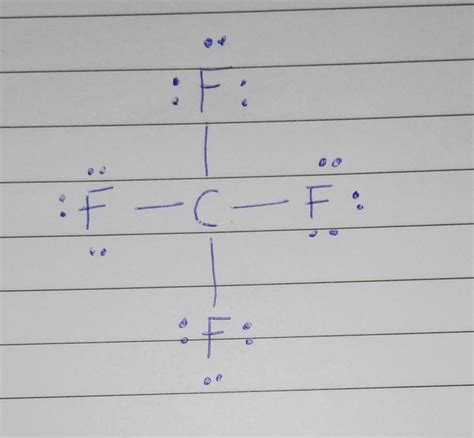 For The Molecule Cf4 Determine Its Lewis Structure Bonding Pairs Lone Pairs Electron Geometry